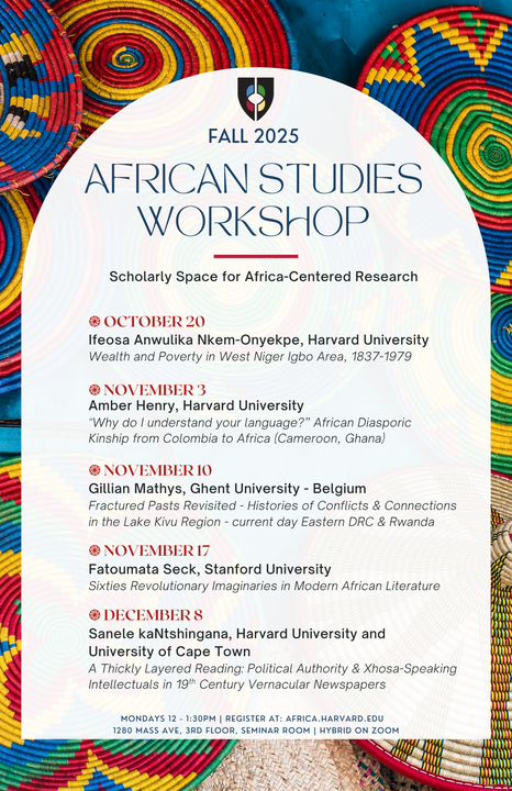 African Studies Workshop: "A Thickly Layered Reading: Political ...